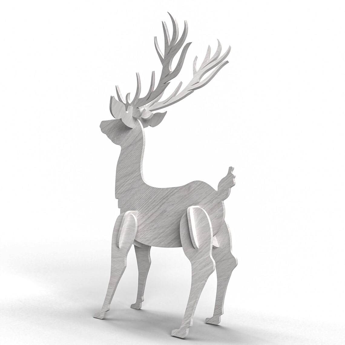 3D CNC Model Wood Deer / Christmas Deer / 3D Garden Ornament - Etsy ...