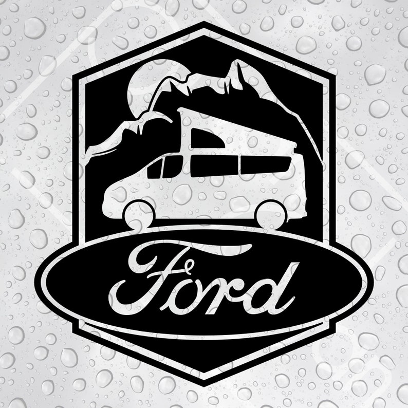 Ford Transit Custom Camper Van Vinyl Decal: Adventure Badge - Etsy