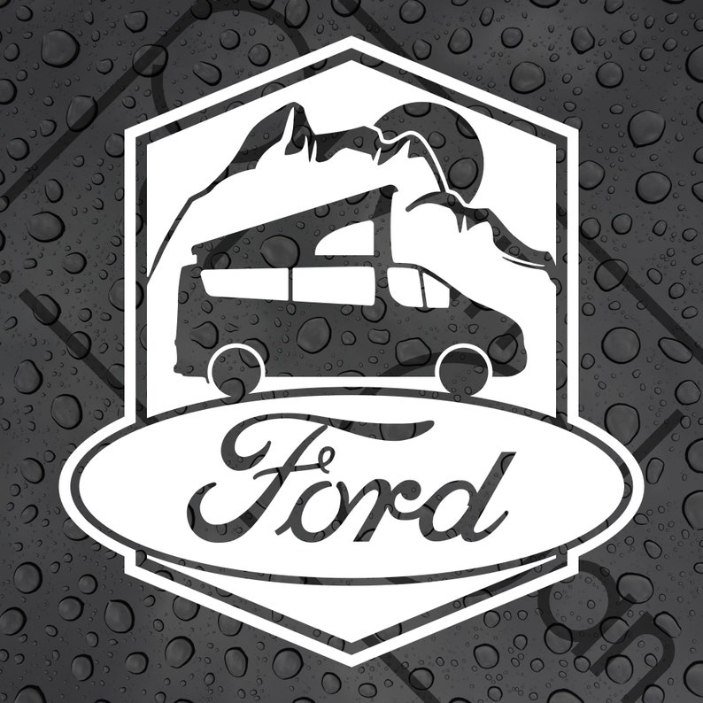 Ford Transit Custom Camper Van Vinyl Decal: Adventure Badge - Etsy