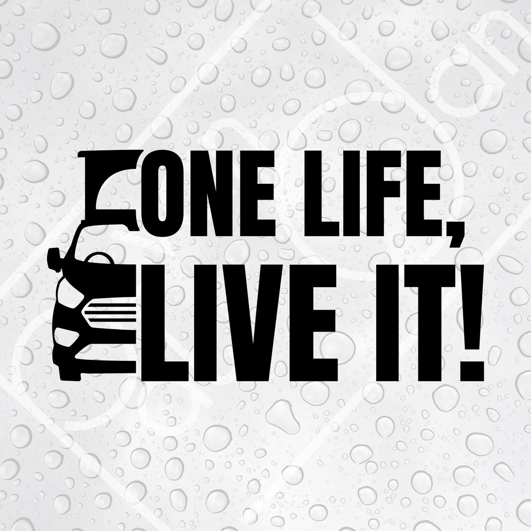 Ford Transit Custom Camper One Life Live It Quote Vinyl Decal - Etsy