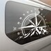 Compass Rose Mountains Adventure Large Sticker Camper Van Vinyl Decal ...