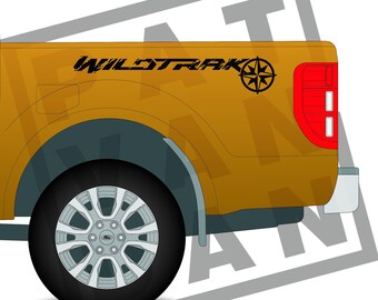 Ford Ranger T6 Wildtrak Compass Mud Splashed Vinyl Decal Set - Etsy