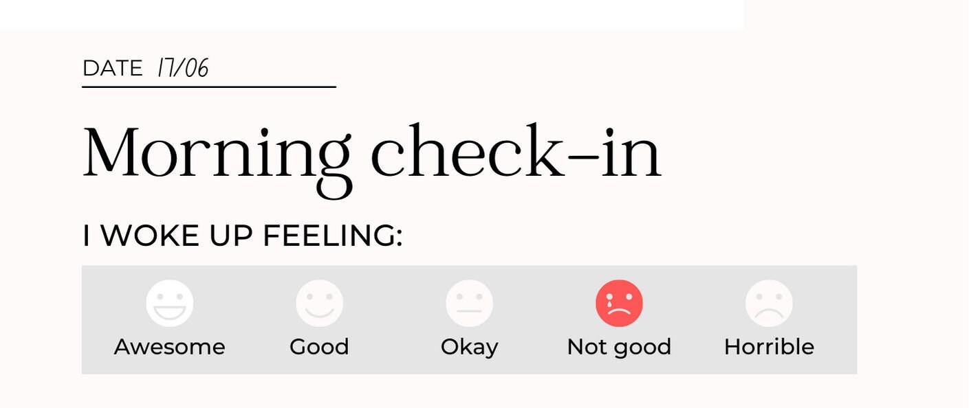 Daily Morning Check-in Printable Digital Download - Etsy