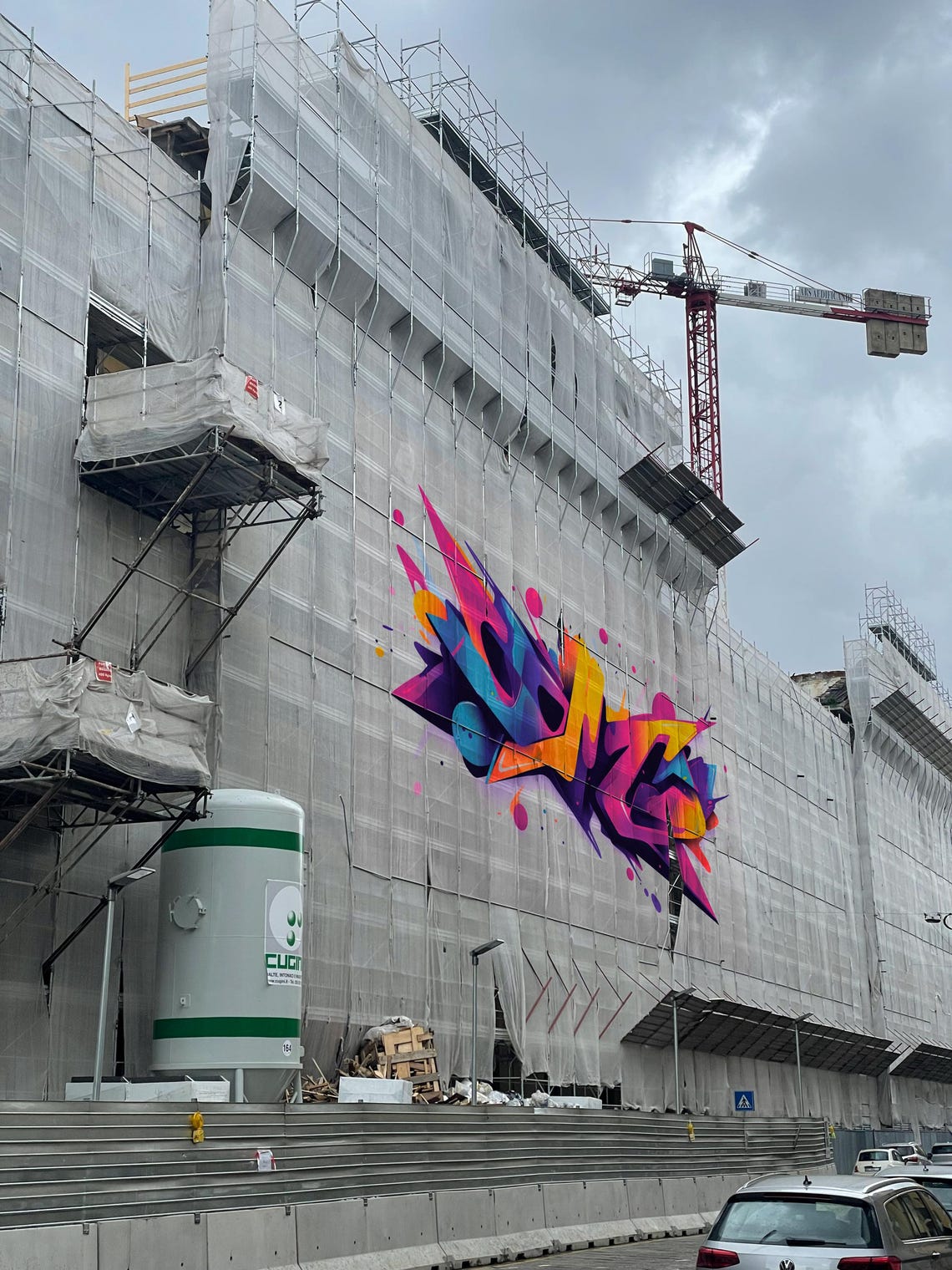 Large Building Banner PSD Mockup | Editable Urban Billboard Design ...