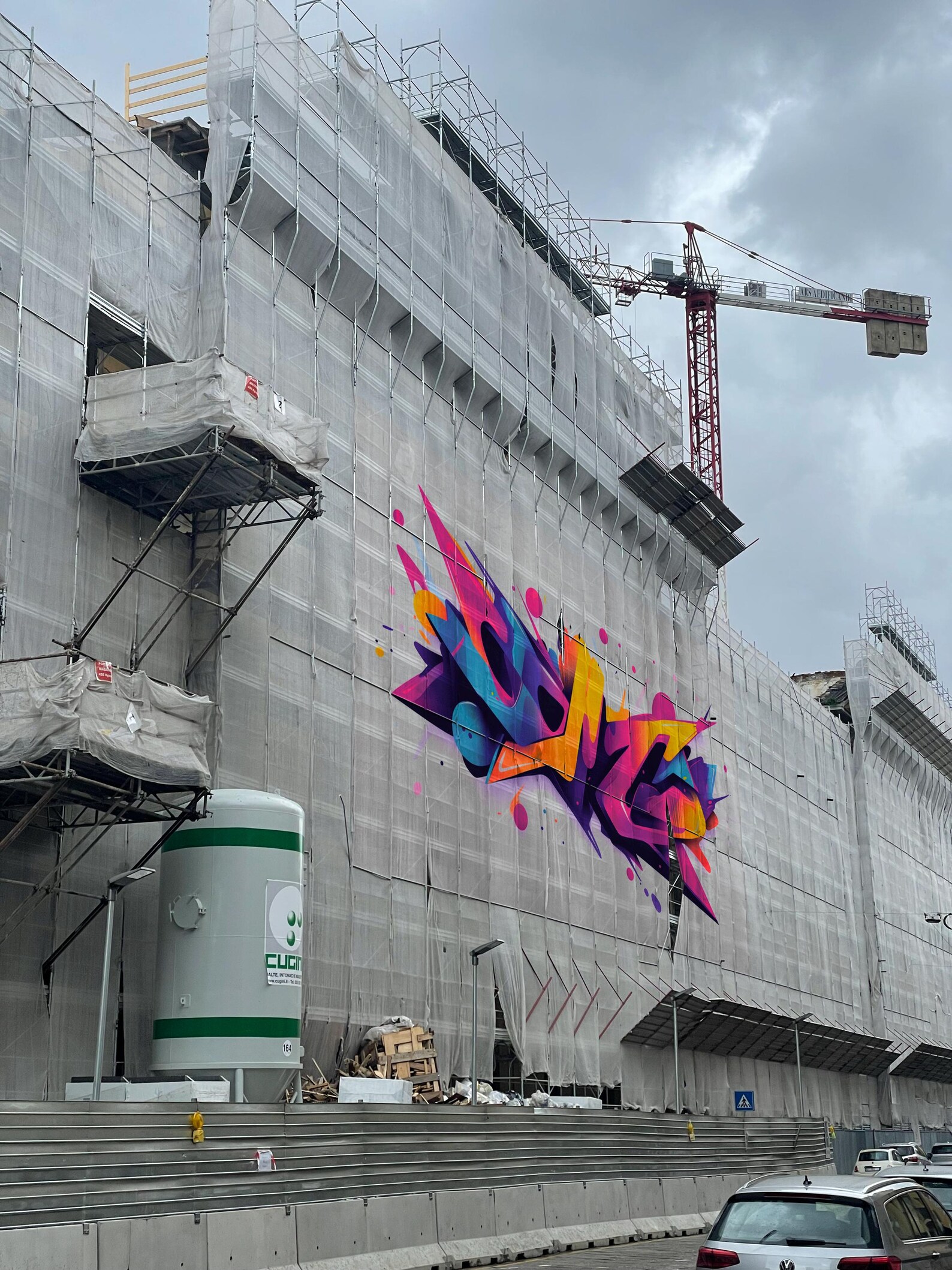 Large Building Banner PSD Mockup | Editable Urban Billboard Design ...