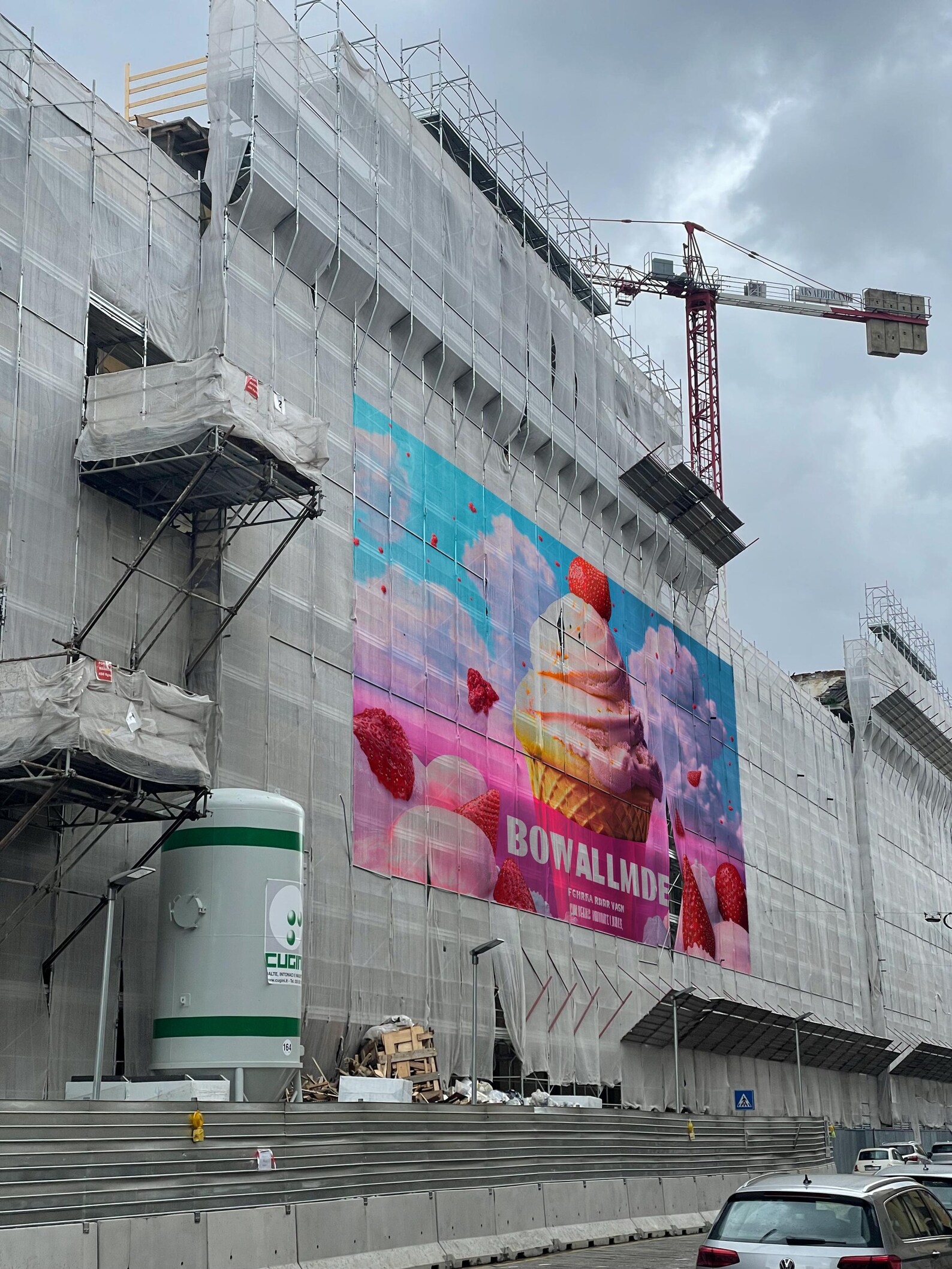 Large Building Banner PSD Mockup | Editable Urban Billboard Design ...