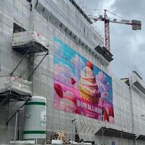 Large Building Banner PSD Mockup | Editable Urban Billboard Design ...
