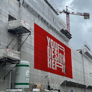 Large Building Banner PSD Mockup | Editable Urban Billboard Design ...
