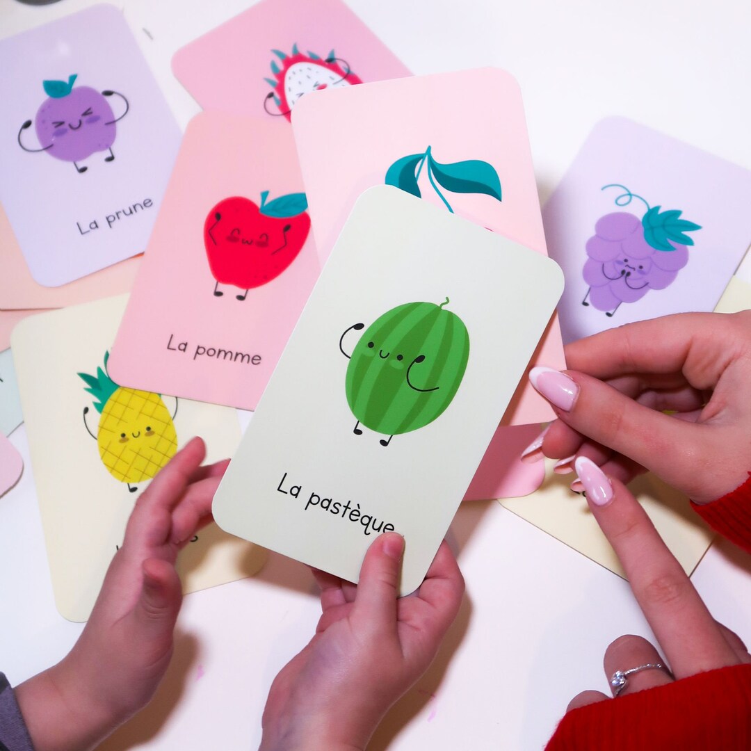Educational Games for Children Educational Cards Learning Games Fruit ...