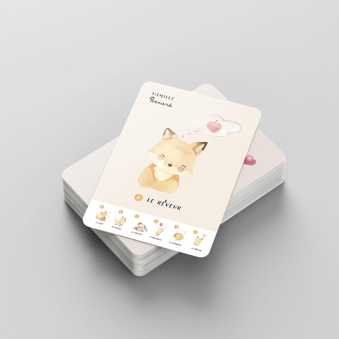 7 Families Game Children's Game Handmade Game Board Game 7 Families ...