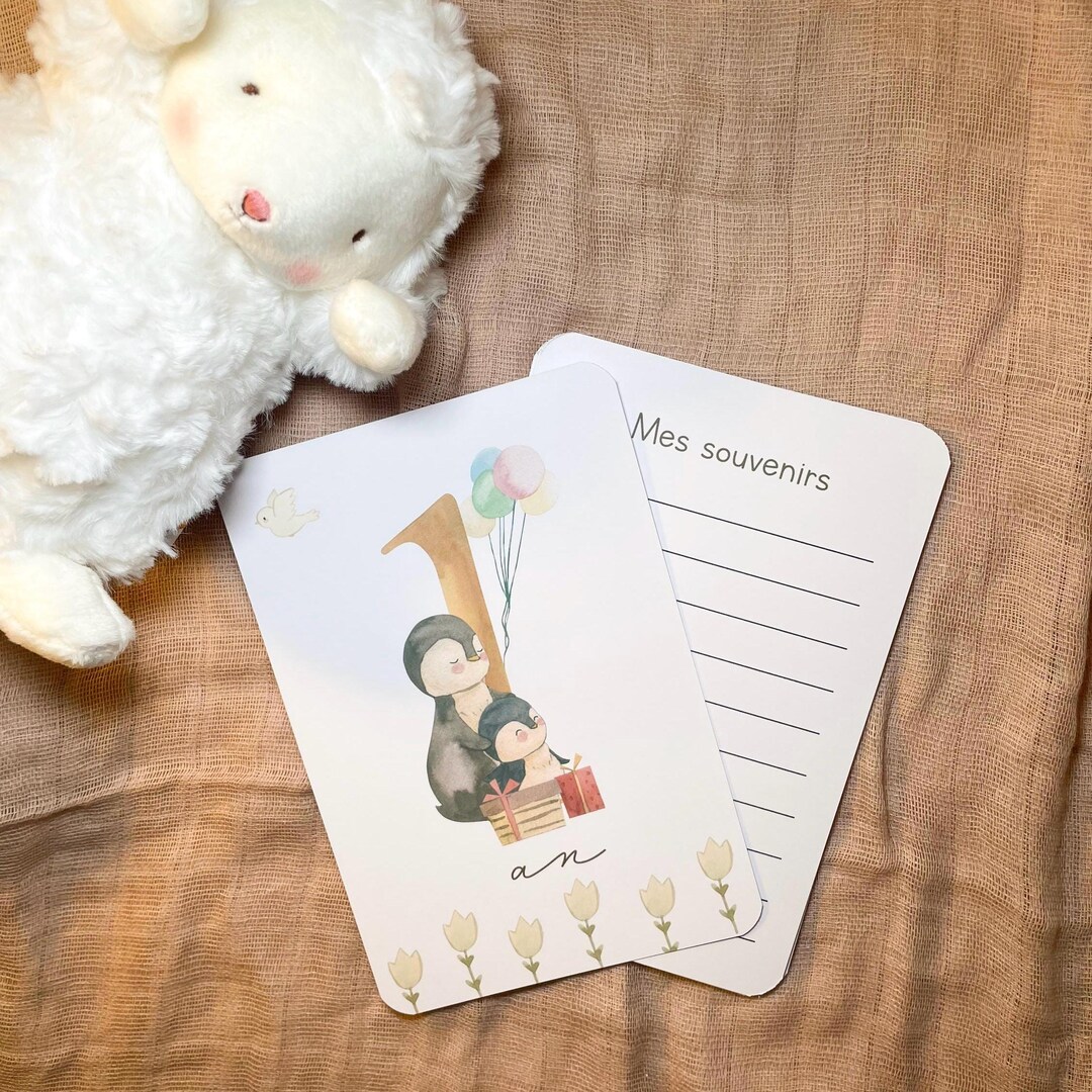 Baby Milestone Cards - Baby's First Year - Birthday Months - 1st Year ...