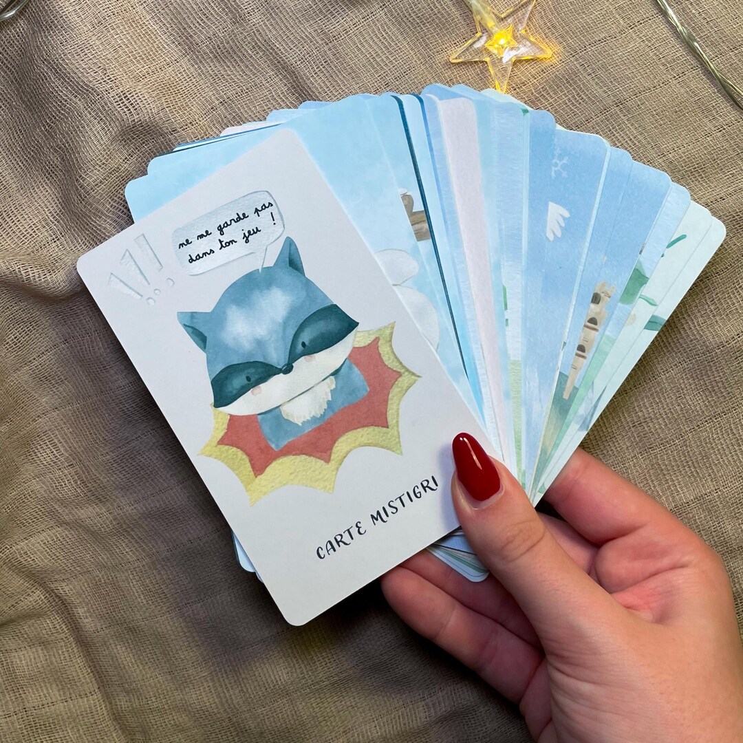 Mistigri Game Children's Card Game Fun Game Mistigri Family Game Board ...