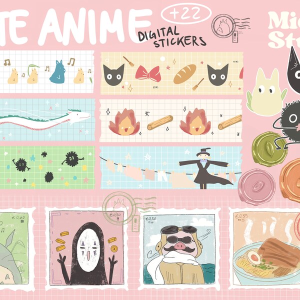 Anime Wall Stickers - Etsy