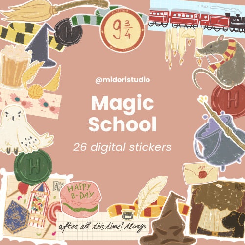 Digital Stickers Magic School Pack Goodnotes, Notability, Digital ...