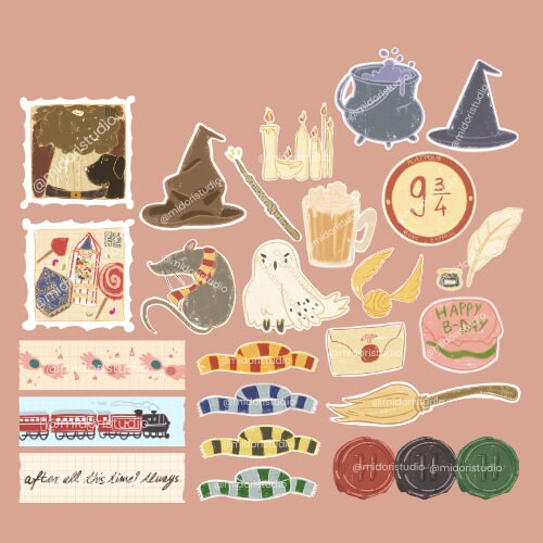 Digital Stickers Magic School Pack Goodnotes, Notability, Digital ...