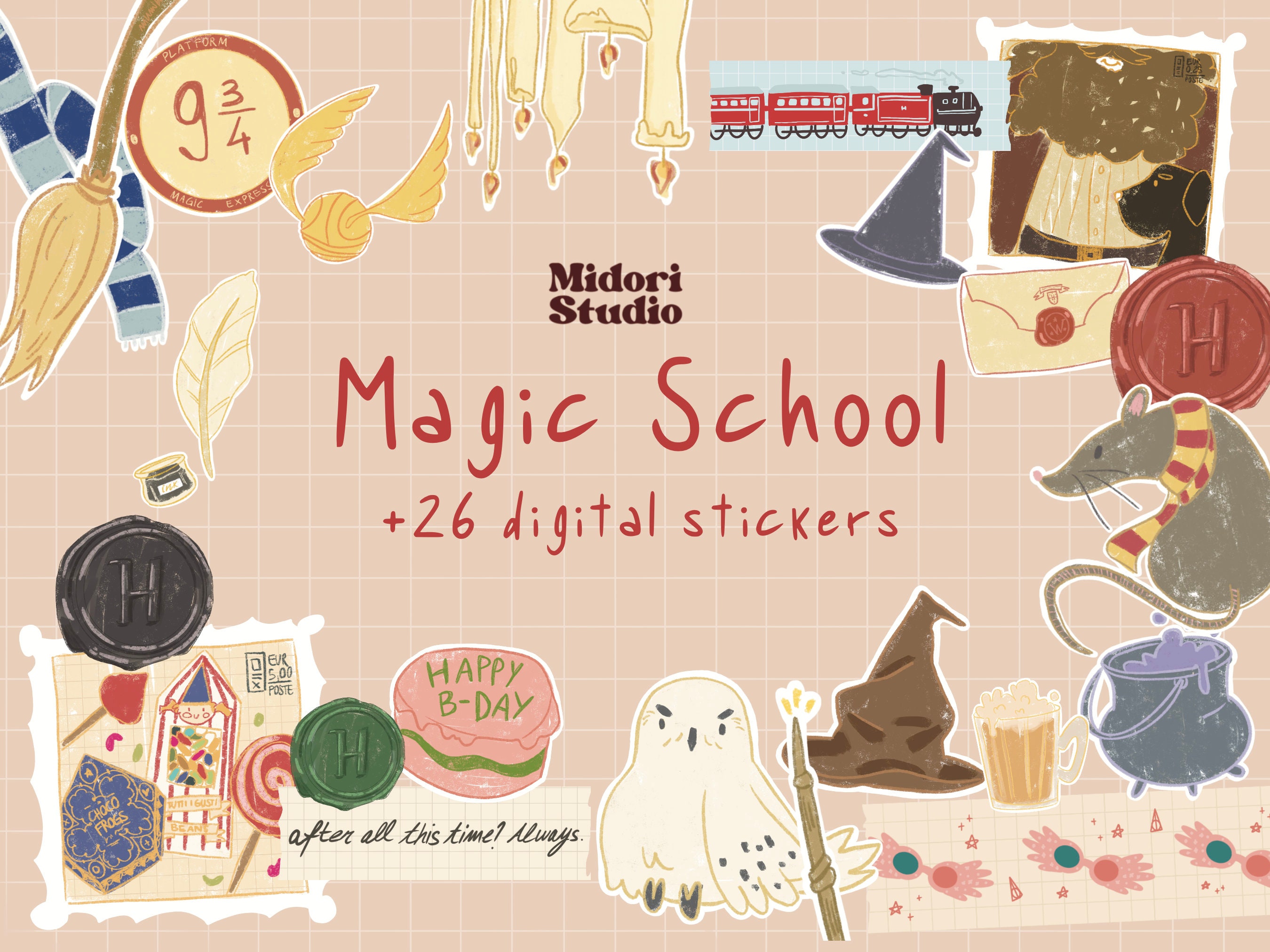 Digital Stickers Magic School Pack Goodnotes, Notability, Digital ...