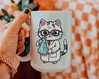 Chemistry Floral Beakers Mouse Pad, Laboratory Science Medical Lab ...