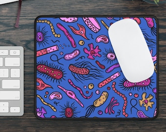 Microbiology Mouse Pad, Microbiology Gifts, Graduation Gift, Infectious Disease, Microscopic ...