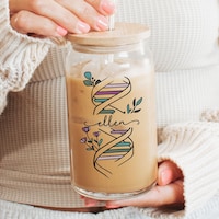 Forensic Nurse Fingerprint Under a Magnifying Glass Slim Water Bottle ...
