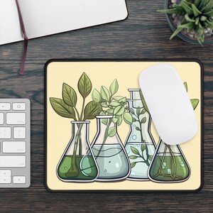 Chemistry Floral Beakers Mouse Pad, Laboratory Science Medical Lab ...