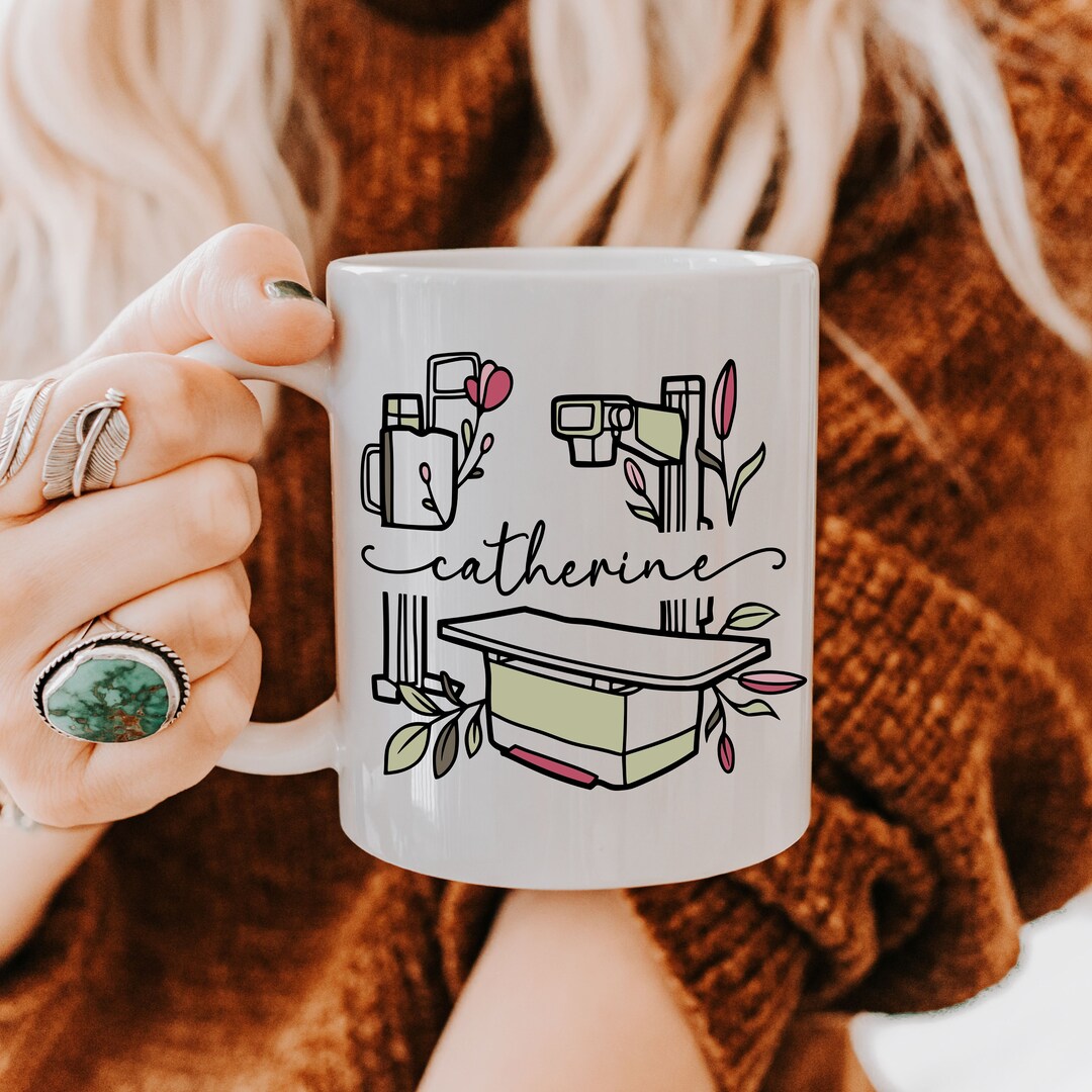 Xray Tech Mug, Personalized Radiology Technician Coffee Mug, Custom Rad ...