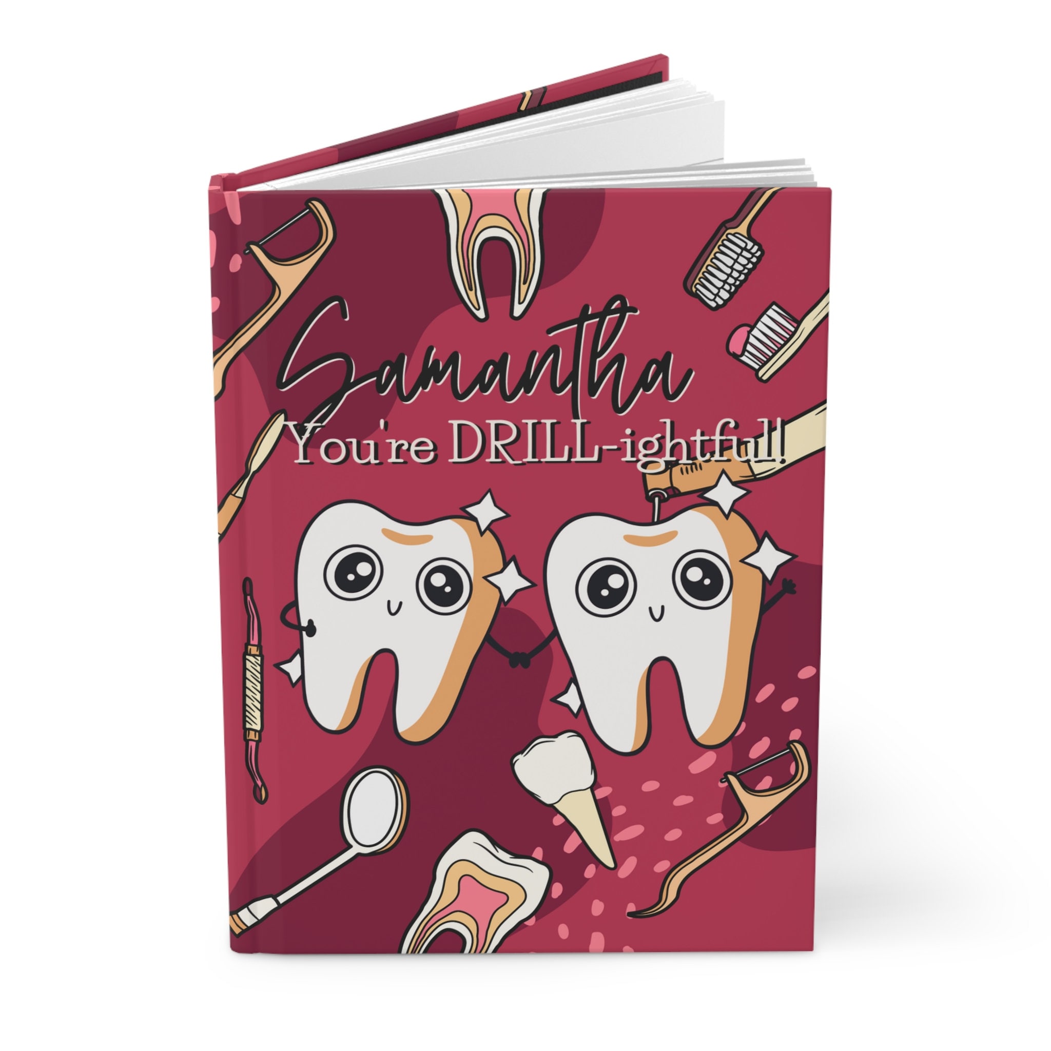 Personalized Dental Hygiene Notebook, Tooth Fairy Dentist Hygienist ...