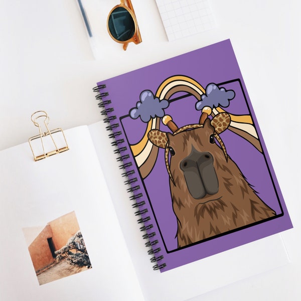 Capybara Spiral Notebook - Etsy