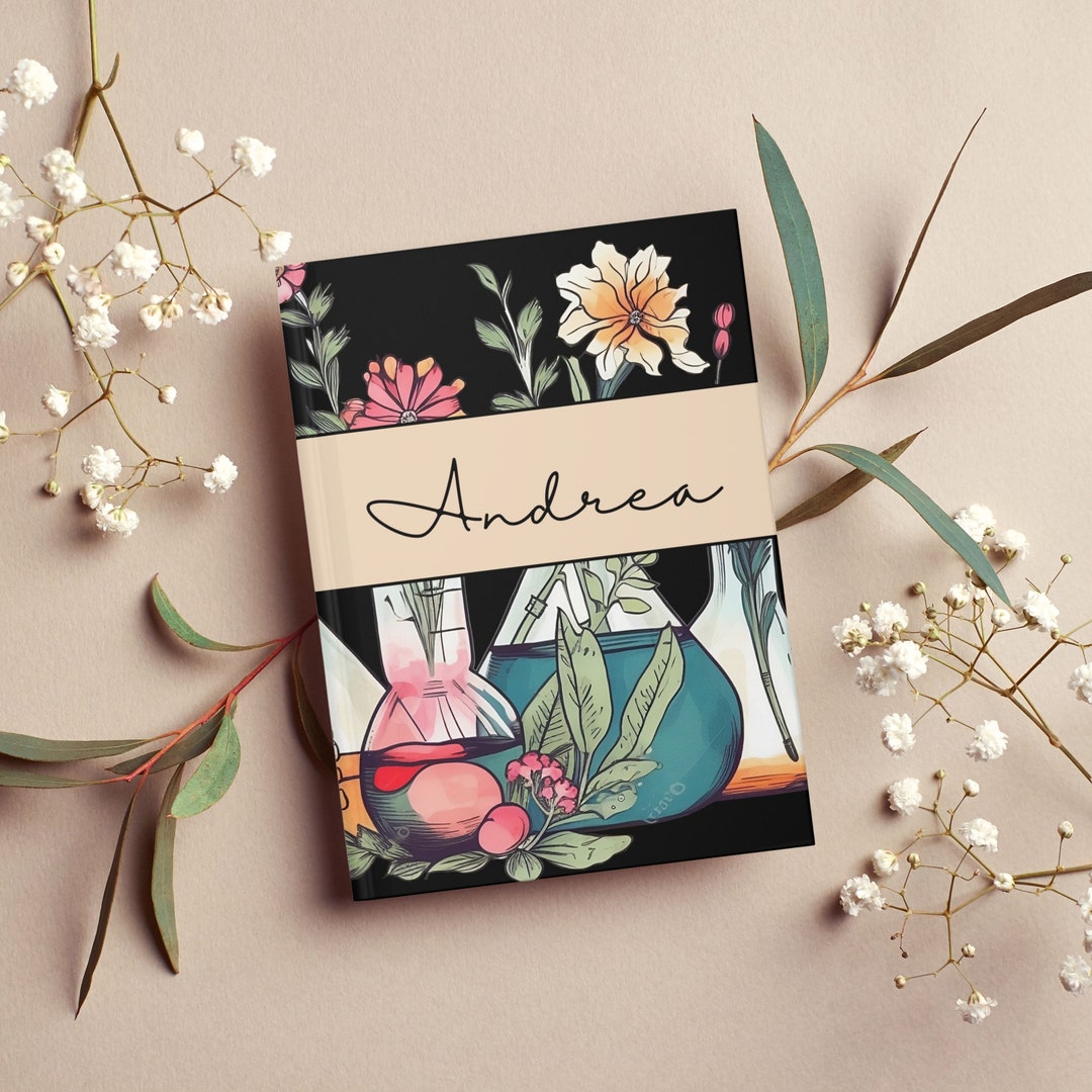 Personalized Floral Beakers Chemistry Equipment Journal, Laboratory ...