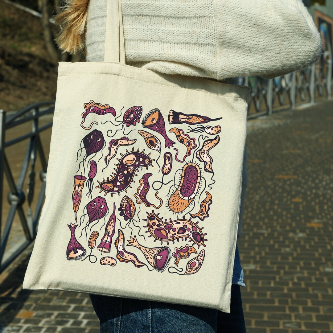 Biology Teacher Tote Bag, Microbiology Gifts, Medical Laboratory ...