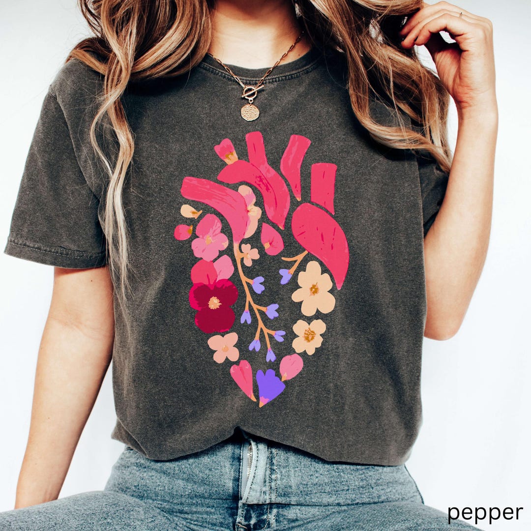 Anatomical Heart Shirt, Cardiology T-shirt ICU CVICU Nurse in the ...