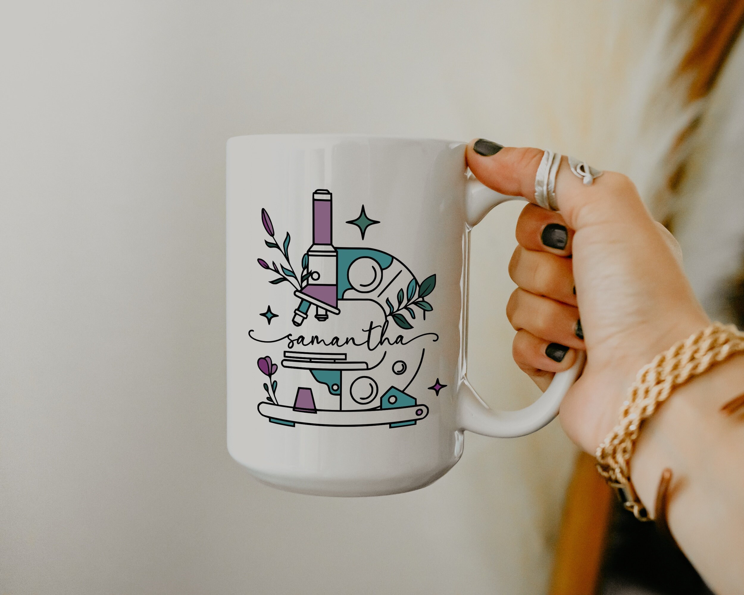 Personalized Microbiology Mug, Medical Laboratory Science Gift, Phd ...