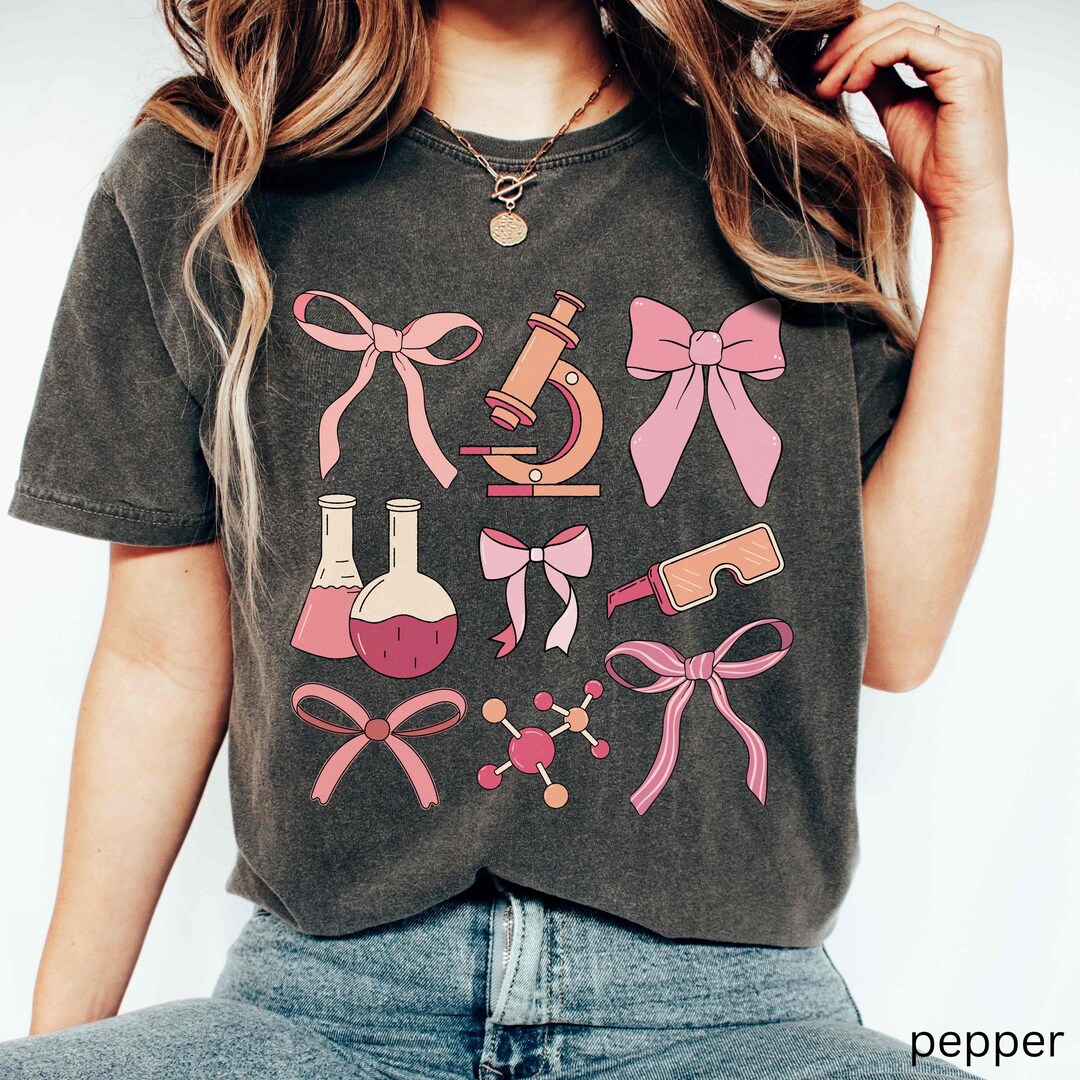 Science Teacher Shirt, Christmas Coquette Chemistry T-shirt, Geeky ...