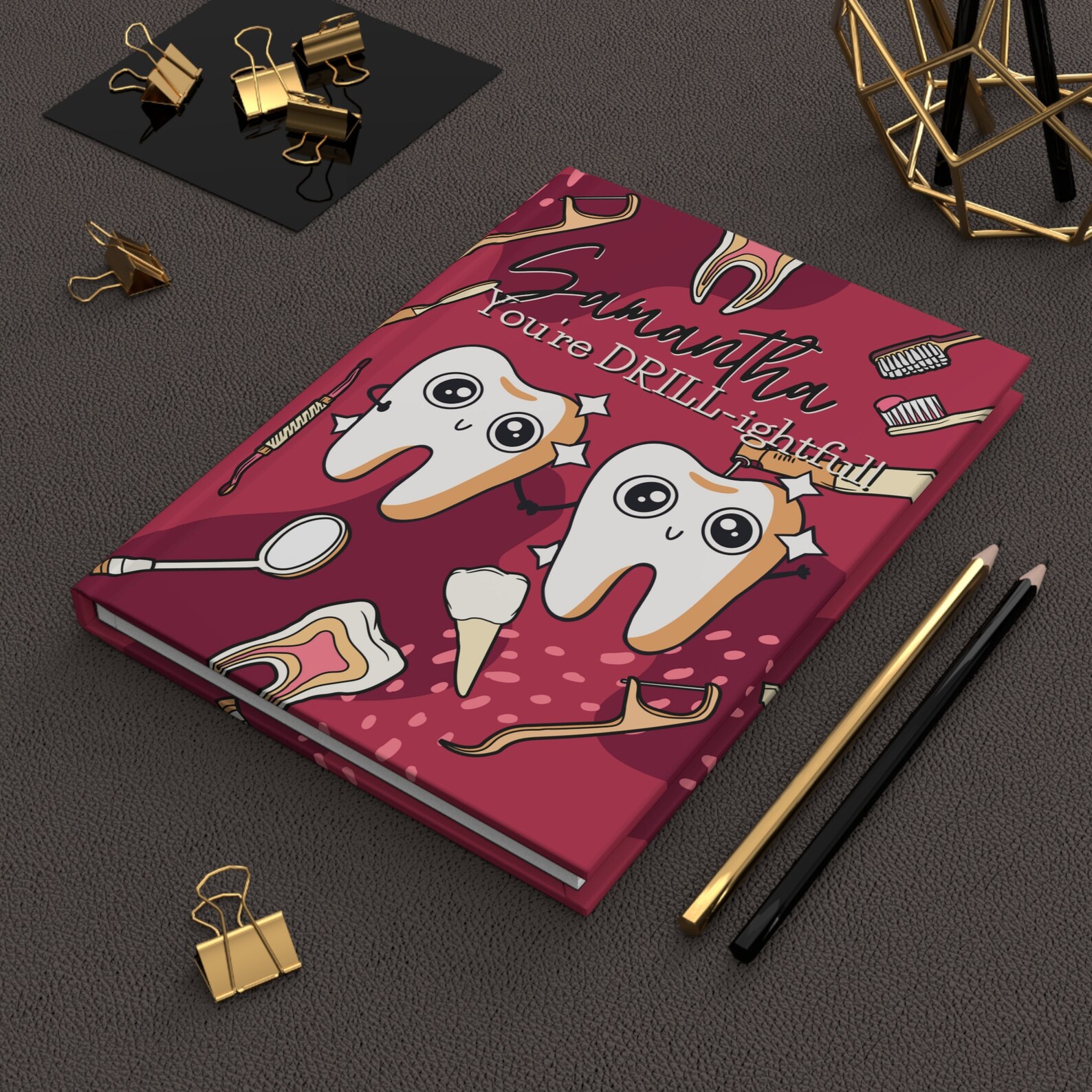 Personalized Dental Hygiene Notebook Tooth Fairy Dentist - Etsy