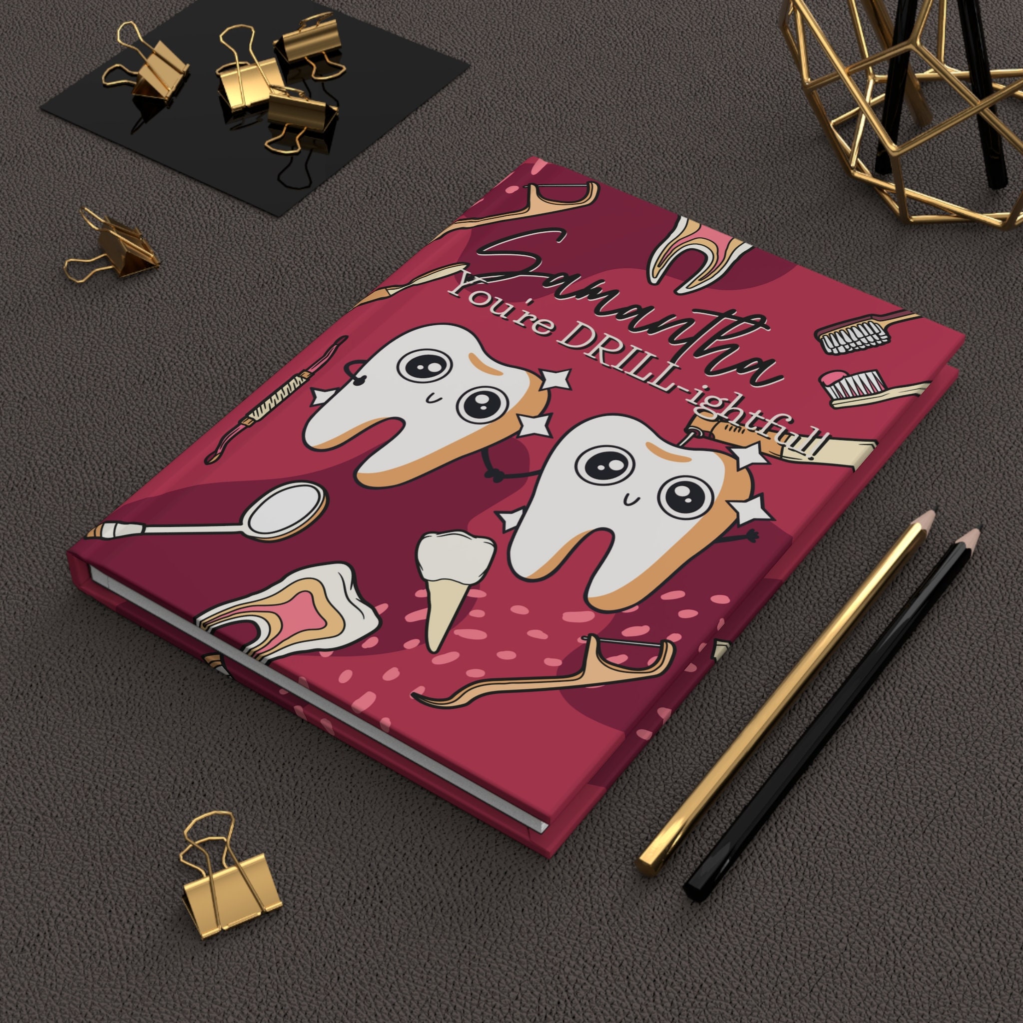 Personalized Dental Hygiene Notebook Tooth Fairy Dentist - Etsy