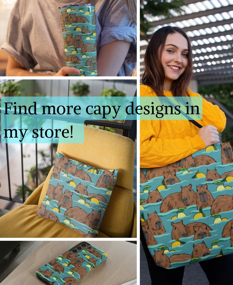 Capybara Blanket Capy Chilling in Yuzu Bath Lemon Orange - Etsy