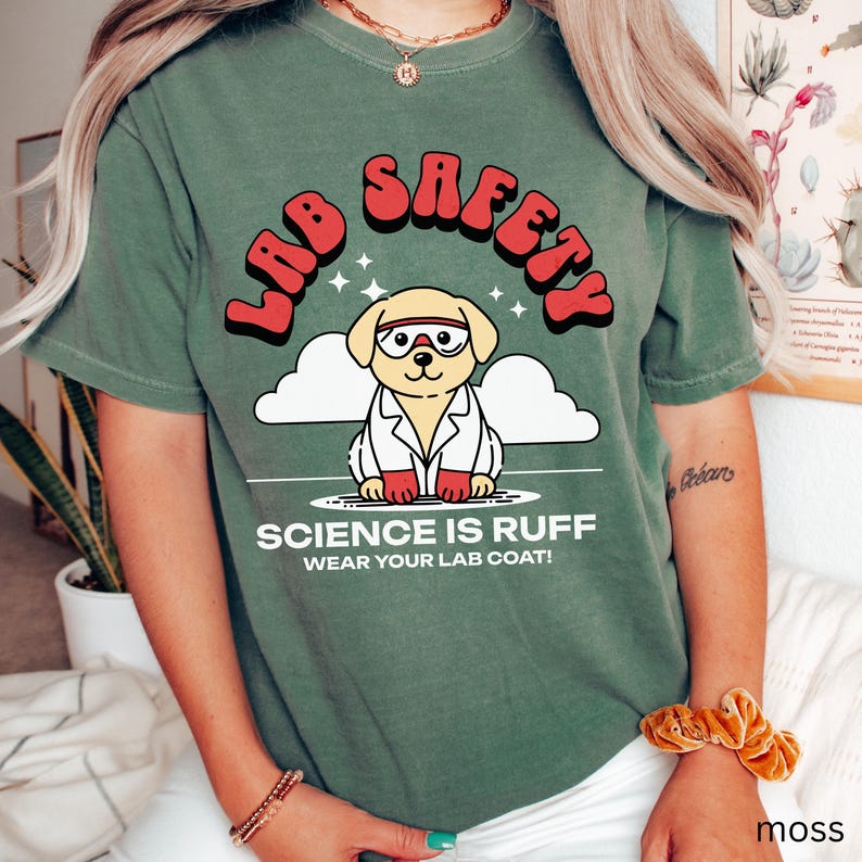 Funny Lab Science Shirt, Chemistry Teacher Dog T-shirt, Microbiology ...