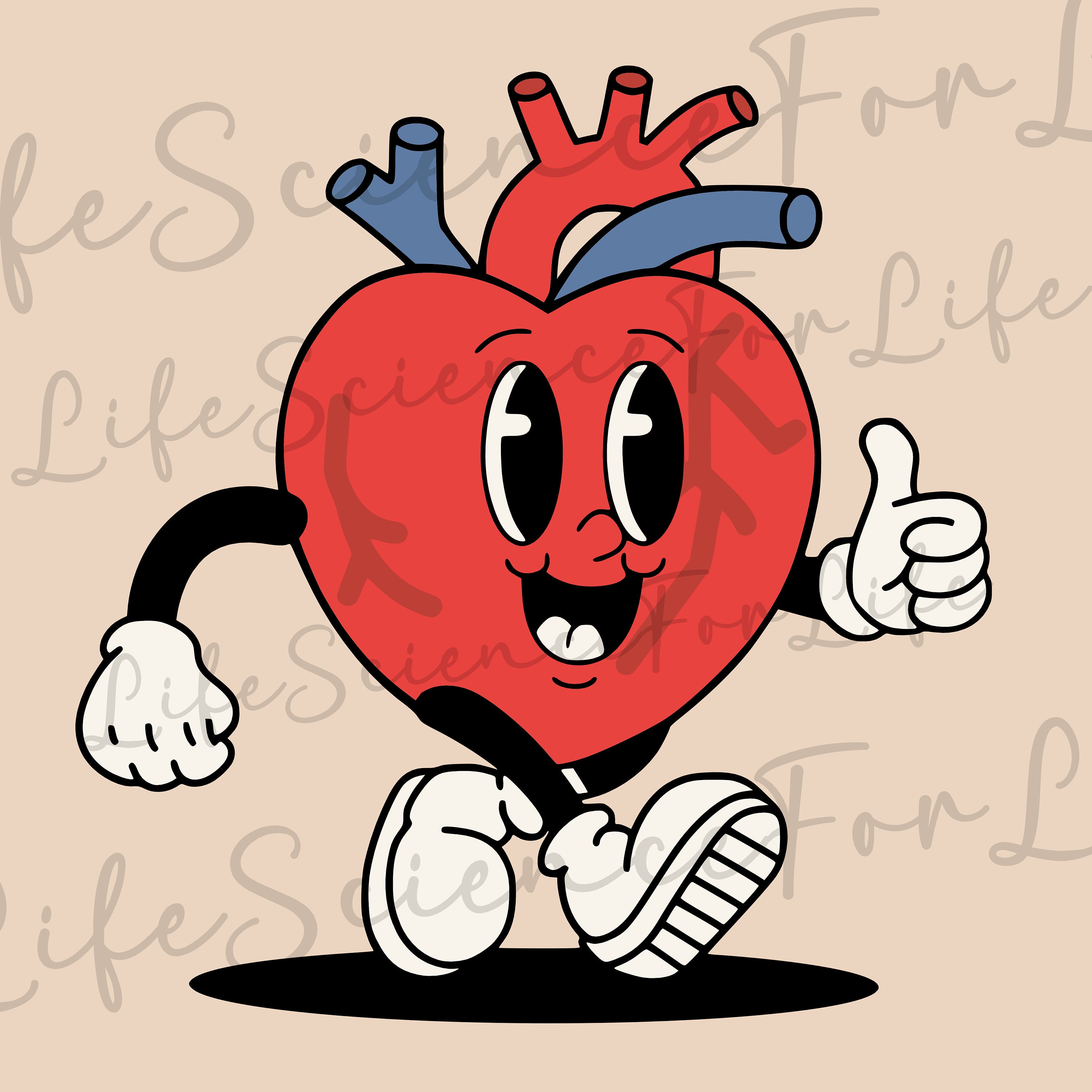 Heart Mascot SVG, Cardiac Nurse Digital File, Cardiology Funny Heart ...