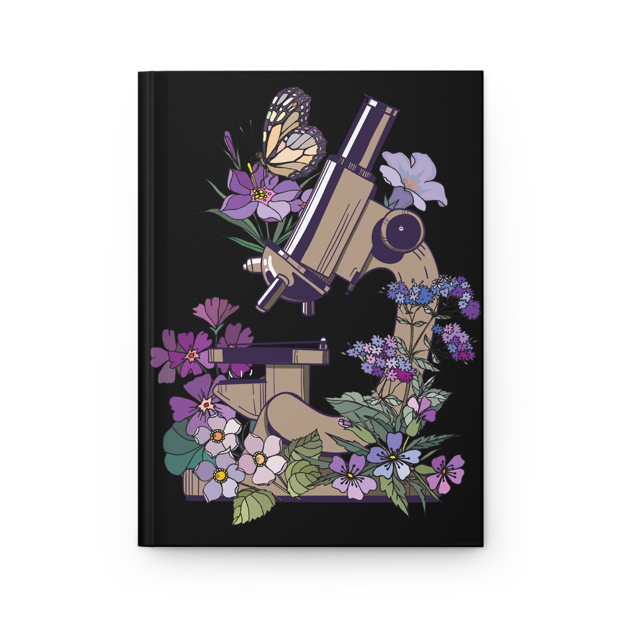Microscope Microbiology Journal, Floral Notebook, Microbiologist ...
