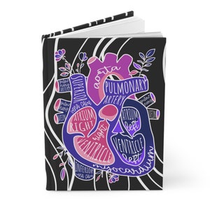 Heart Anatomy Notebook, Cardiology Medical Student Back to School ...