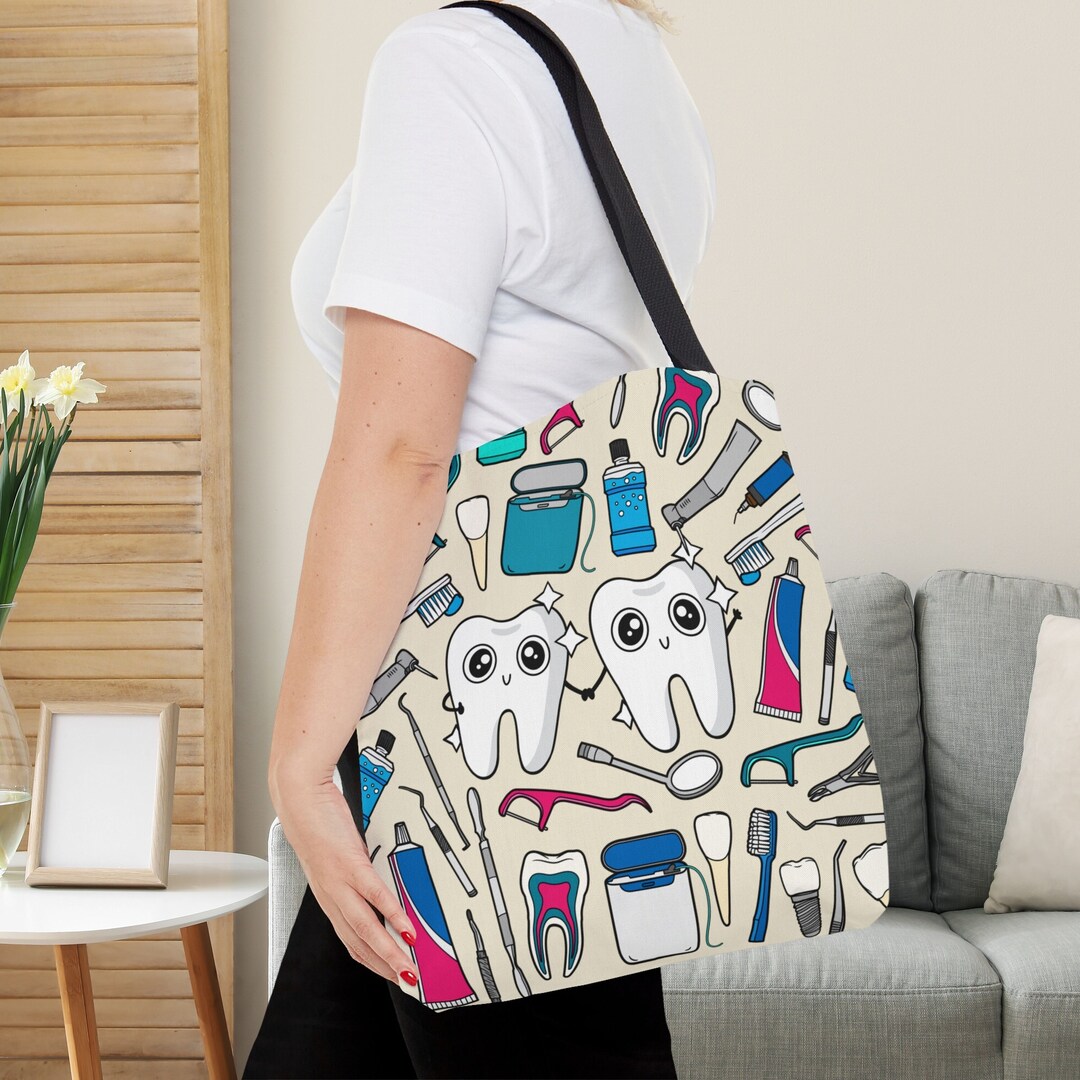 Dental Hygiene Tote Bag Dentist Tooth Fairy Office Dental - Etsy