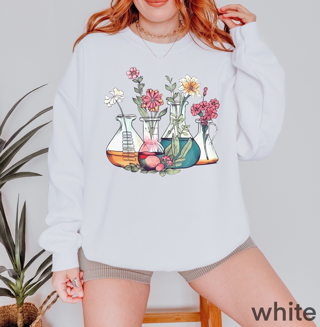Chemistry Sweatshirt, Clinical / Medical Laboratory Scientist Floral ...