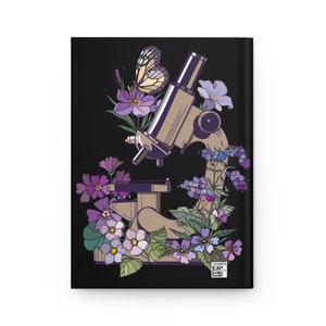 Microscope Microbiology Journal, Floral Notebook, Microbiologist ...