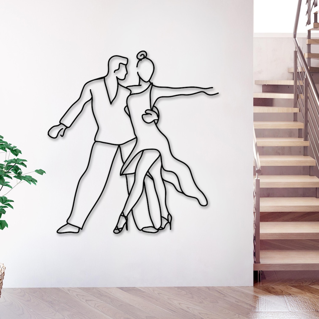 Tango Dancers Metal Wall Art, Anniversary Gift, Wedding Decor - Etsy