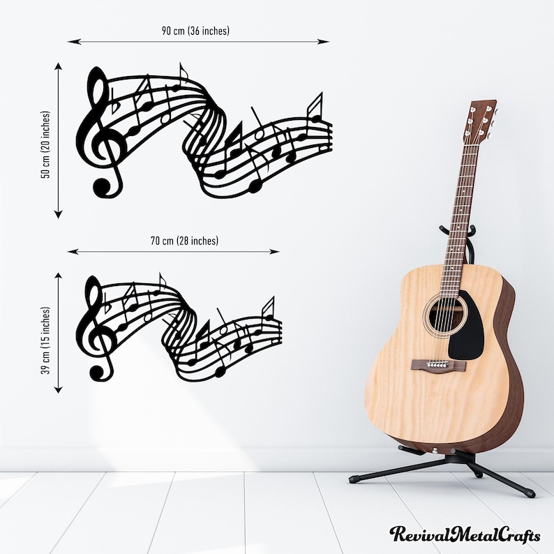 Music Notes Metal Wall Art: Home and Studio Decor for Musicians - Etsy