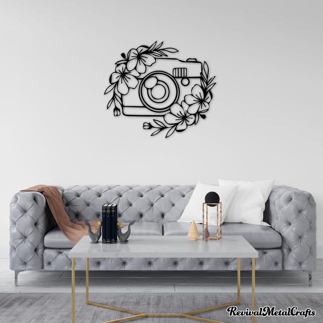 Photographer Metal Wall Art, Camera Photo Metal Wall Decor, Analog ...