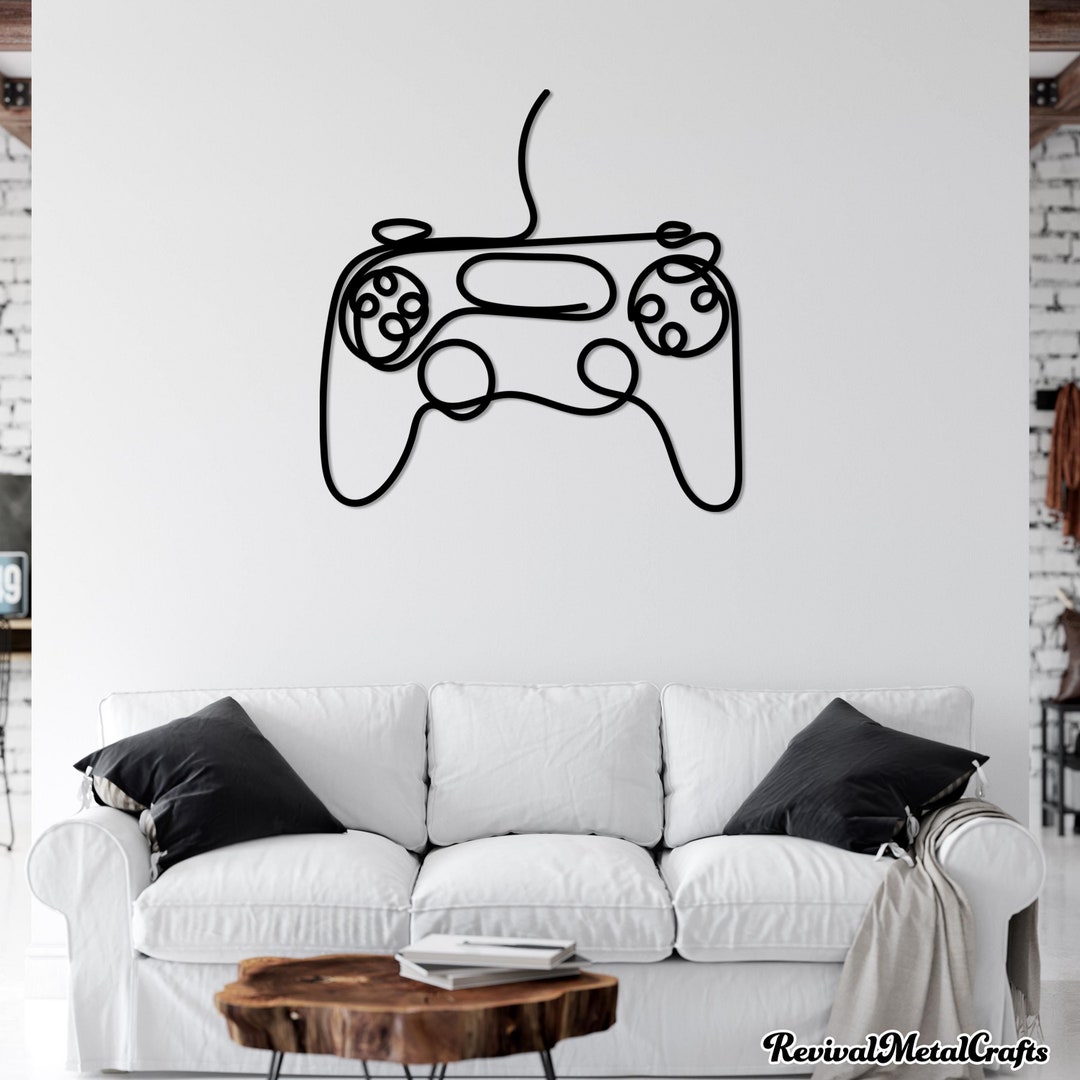 Gamer Metal Wall Art, Gaming Metal Wall Decor, Gamer Gifts, Video Games ...
