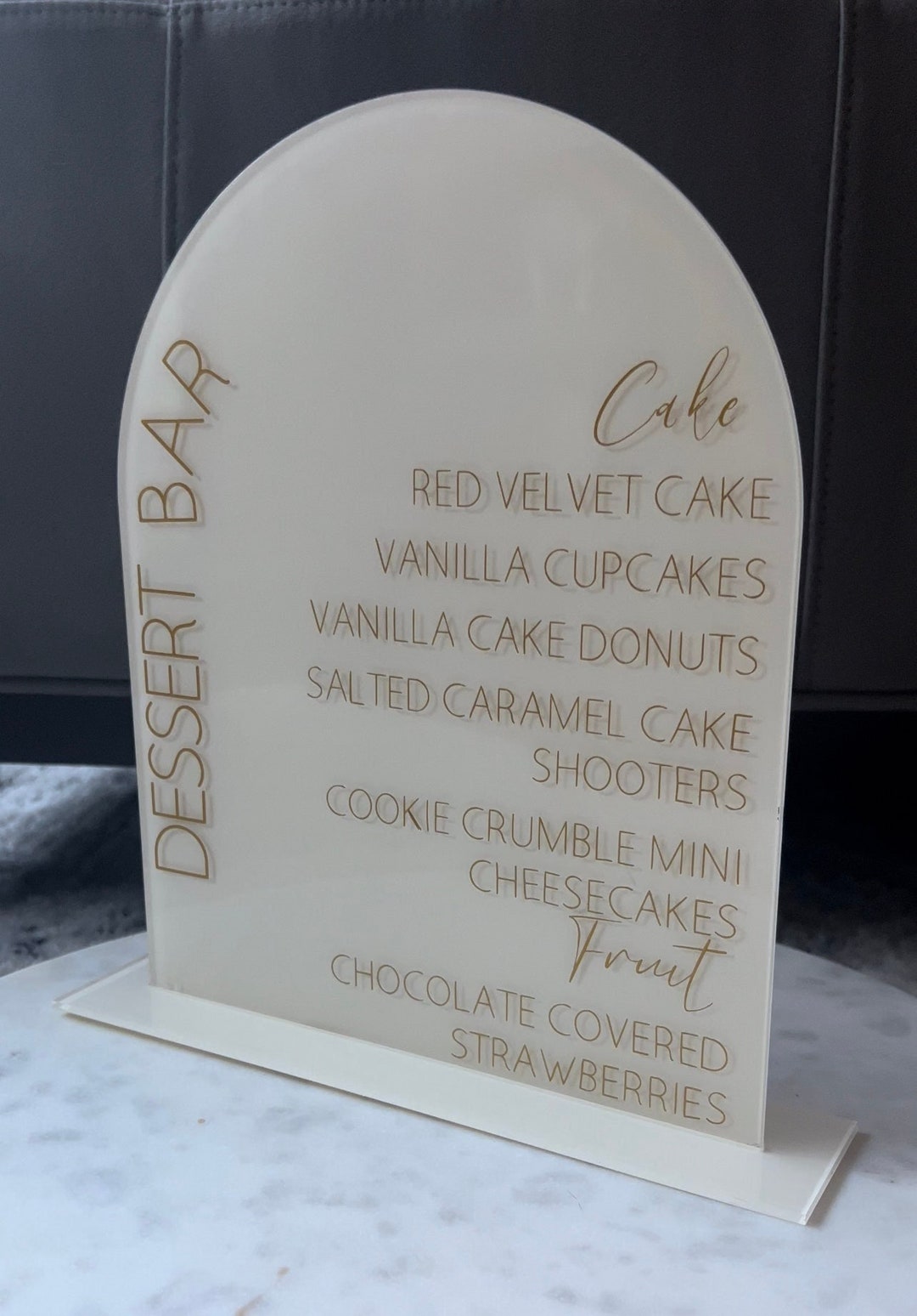 Arch Table Sign Tabletop Signs Acrylic Table Signs - Etsy