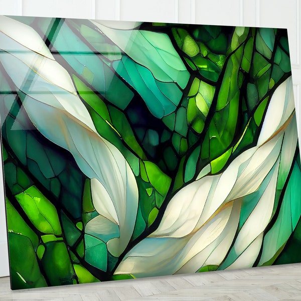 Green Abstract Art - Etsy