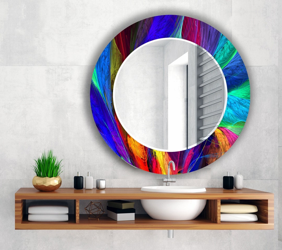 Circle Mirror for Wall-bathroom Mirror-large Round Mirror Wall Decor ...