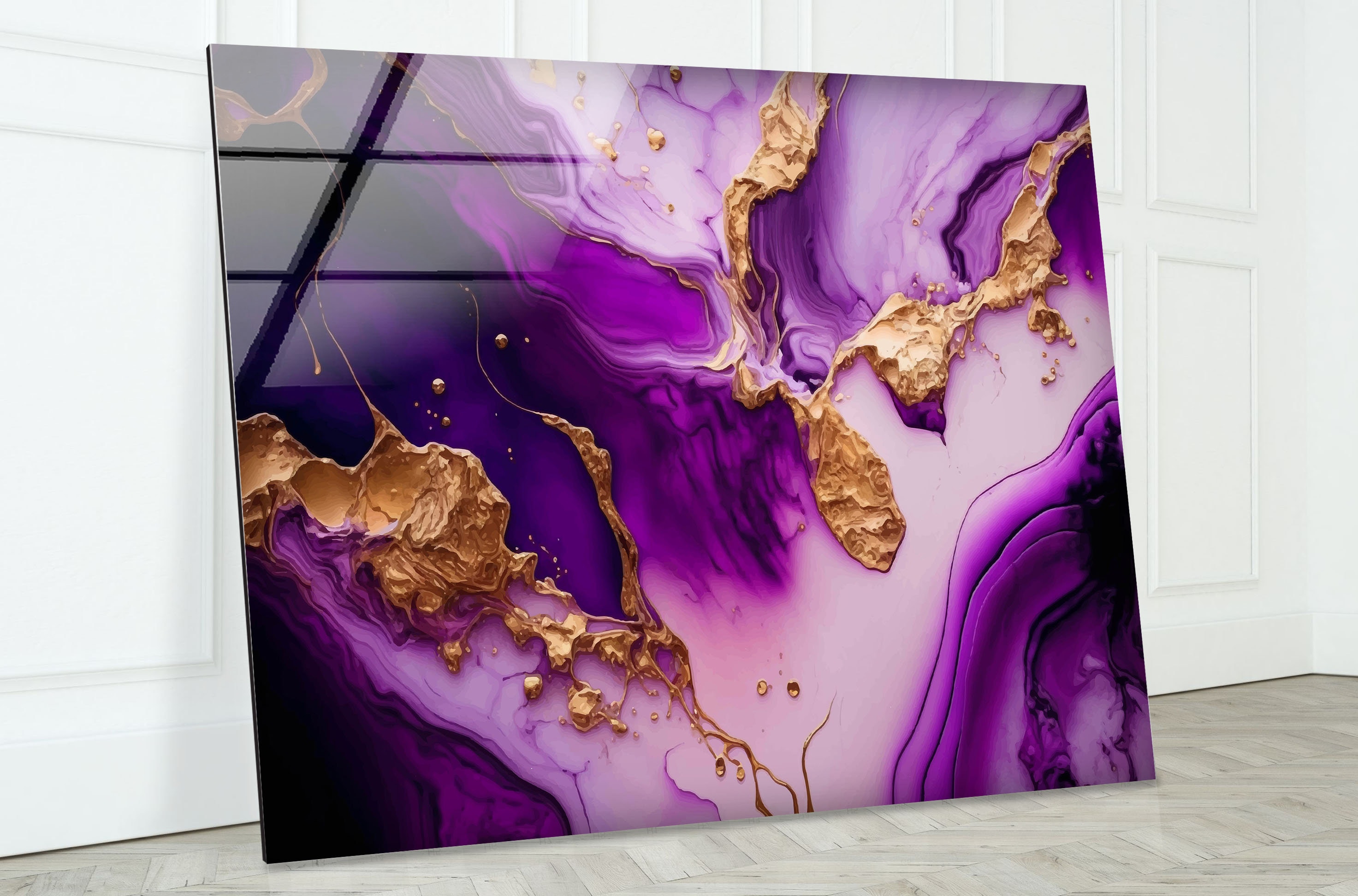 Purple Abstract Art